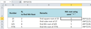 Excel formula: nth root of number - Excelchat